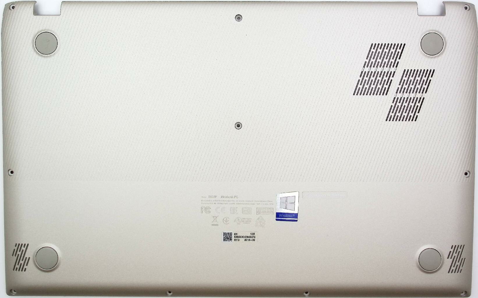 Поддон (нижняя часть корпуса) Asus VivoBook S15 S532F, S532FA