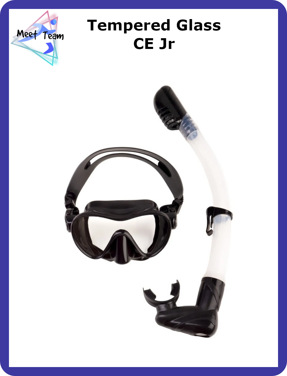 Маска и трубка Tempered Glass CE Jr