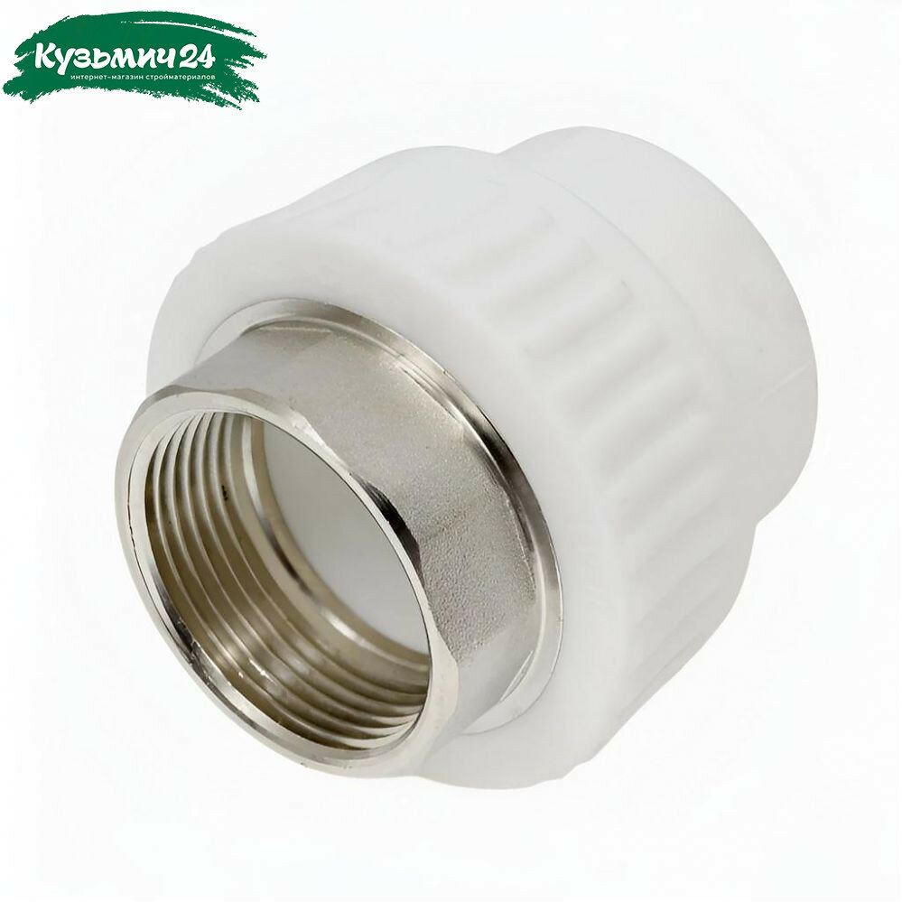 Муфта полипропиленовая Pro Aqua PA22521P 40-1 1/2" ВР, комбинированная, белая