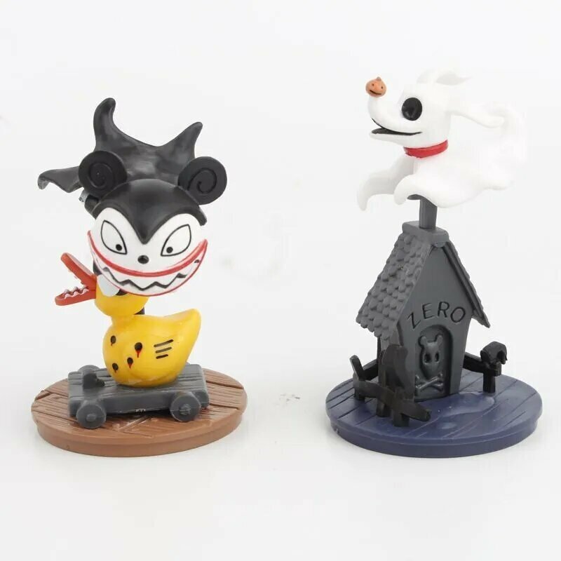 Набор фигурок Кошмар перед Рождеством / The Nightmare Before Christmas 6шт (7-11см)
