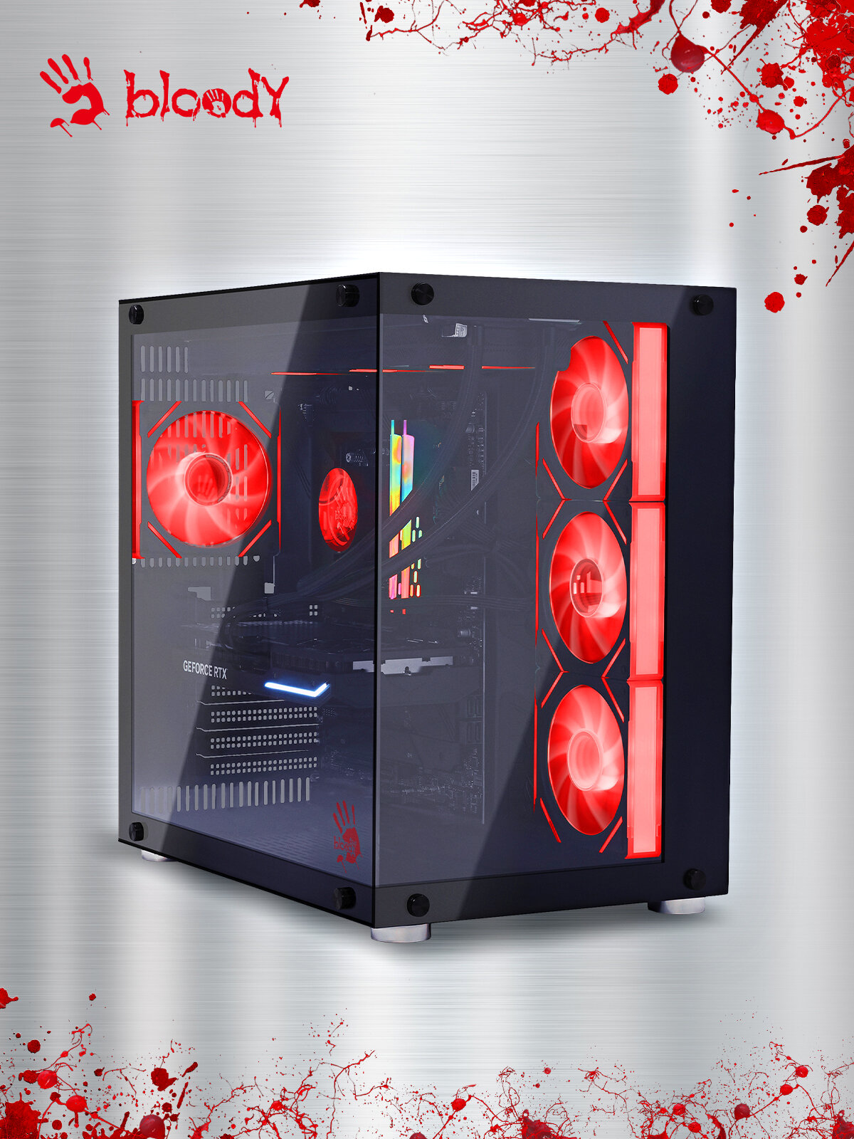 Компьютер Bloody BD-PC CZ79C3, Intel Core i5 14600KF, DDR5 32ГБ, SSD 1024ГБ, NVIDIA GeForce RTX 5070 12288МБ, Windows 11 Home, черный (2129071)