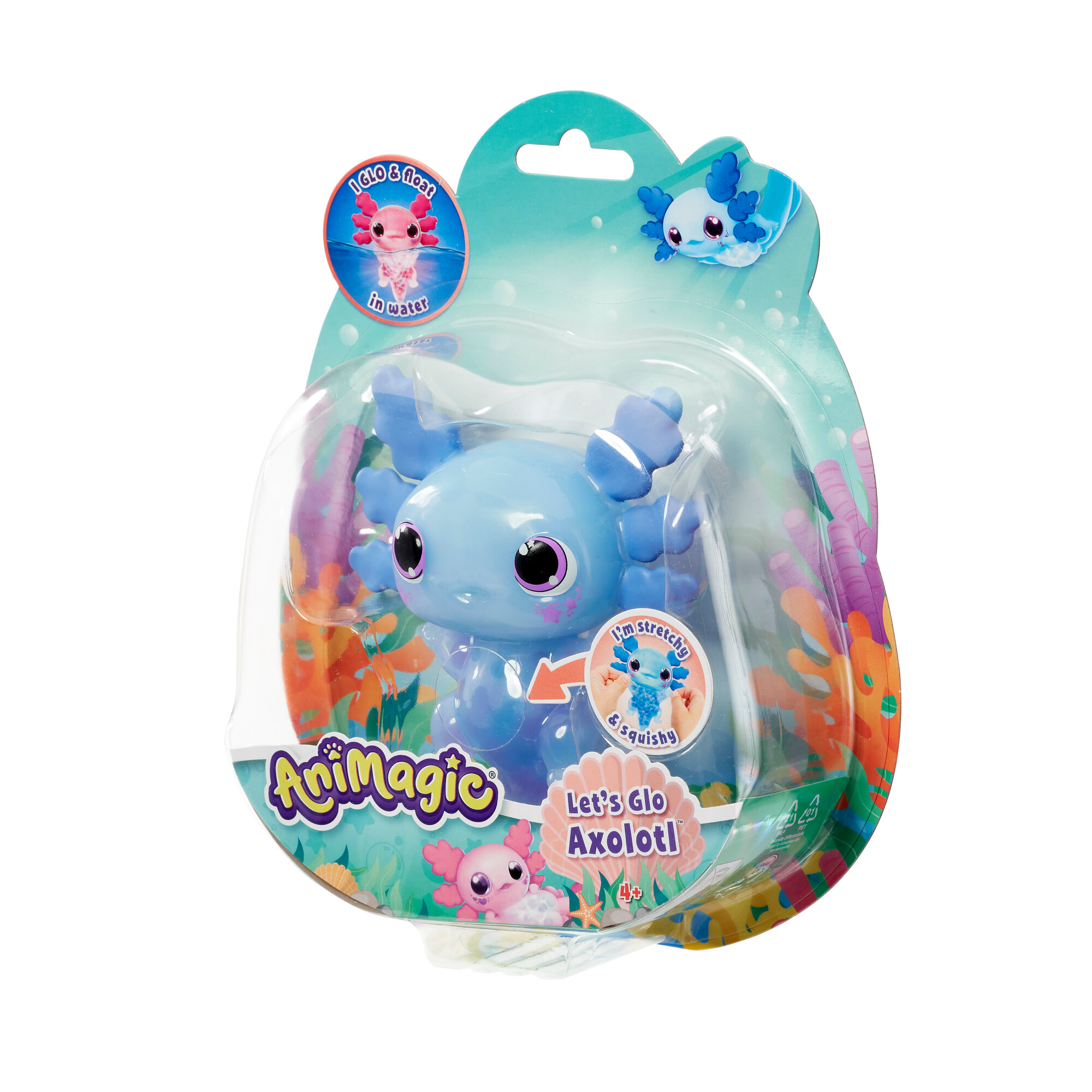 Фигурка Goliath сквиш Аксолотль голубой