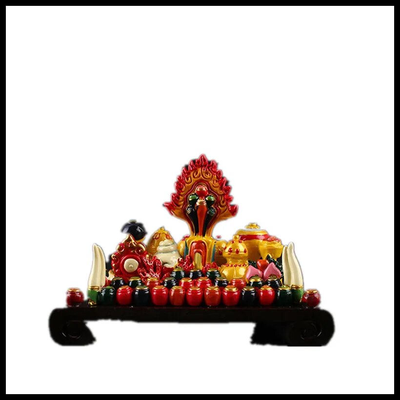 Тибетская статуэтка из смолы "Пять желаний для коллекции сокровищ Будды"