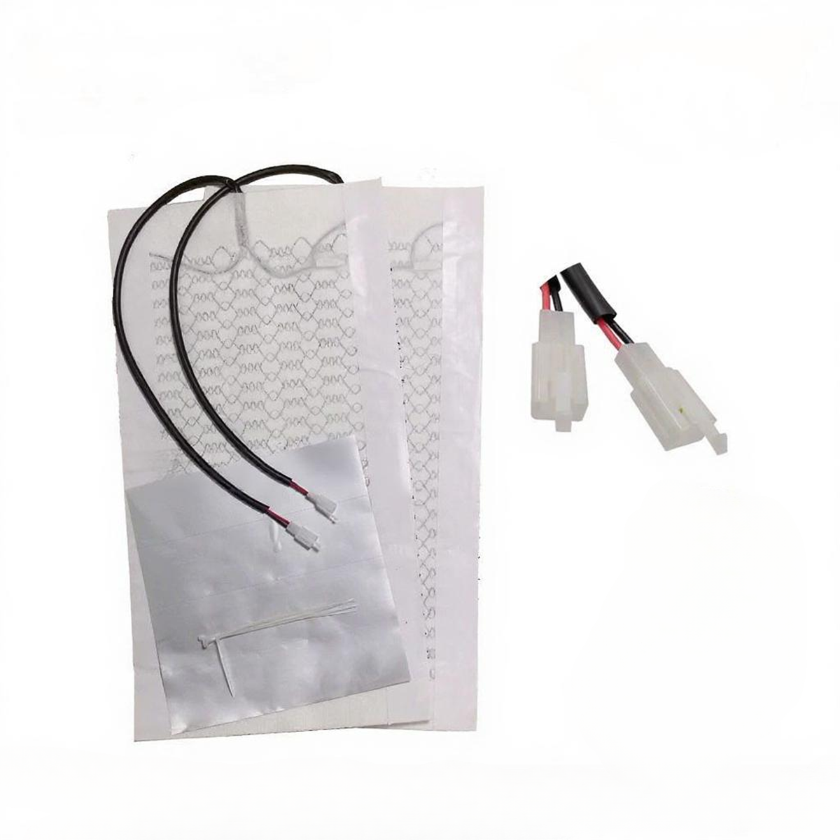 Коврик для сиденья автомобиля с подогревом Универсальный 12V Углеродный волоконный Набор подогревающих подушек Круглый переключатель Набор чехлов для сидений Цвет: Белый Тип сиденья: Ковшовое с подголовником Материал: Углеродное волокно Мощность: DC 12V,