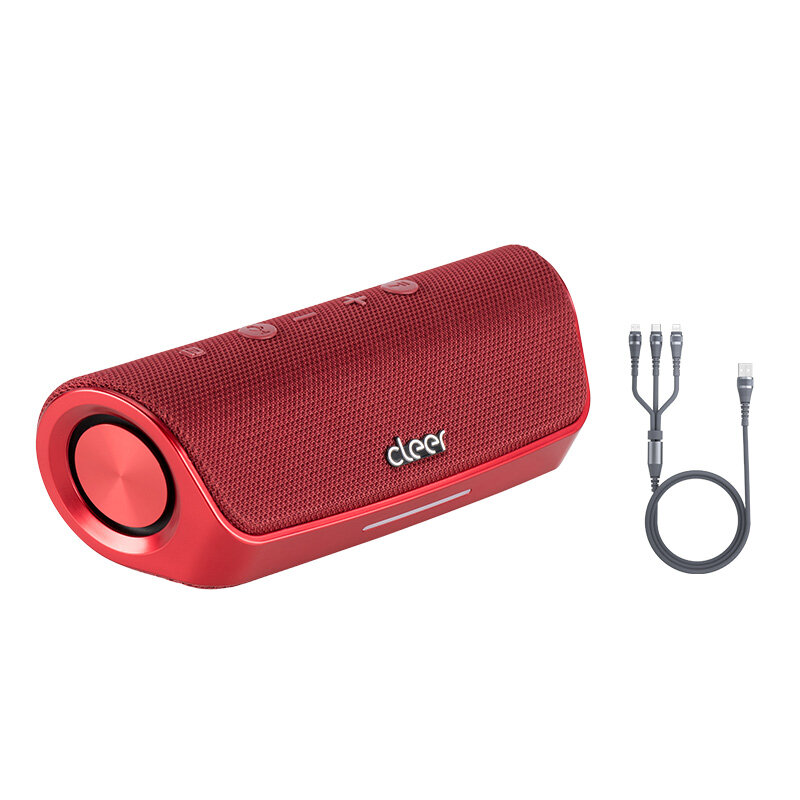 Портативная беспроводная колонка CLEER Speakers STAGE, red
