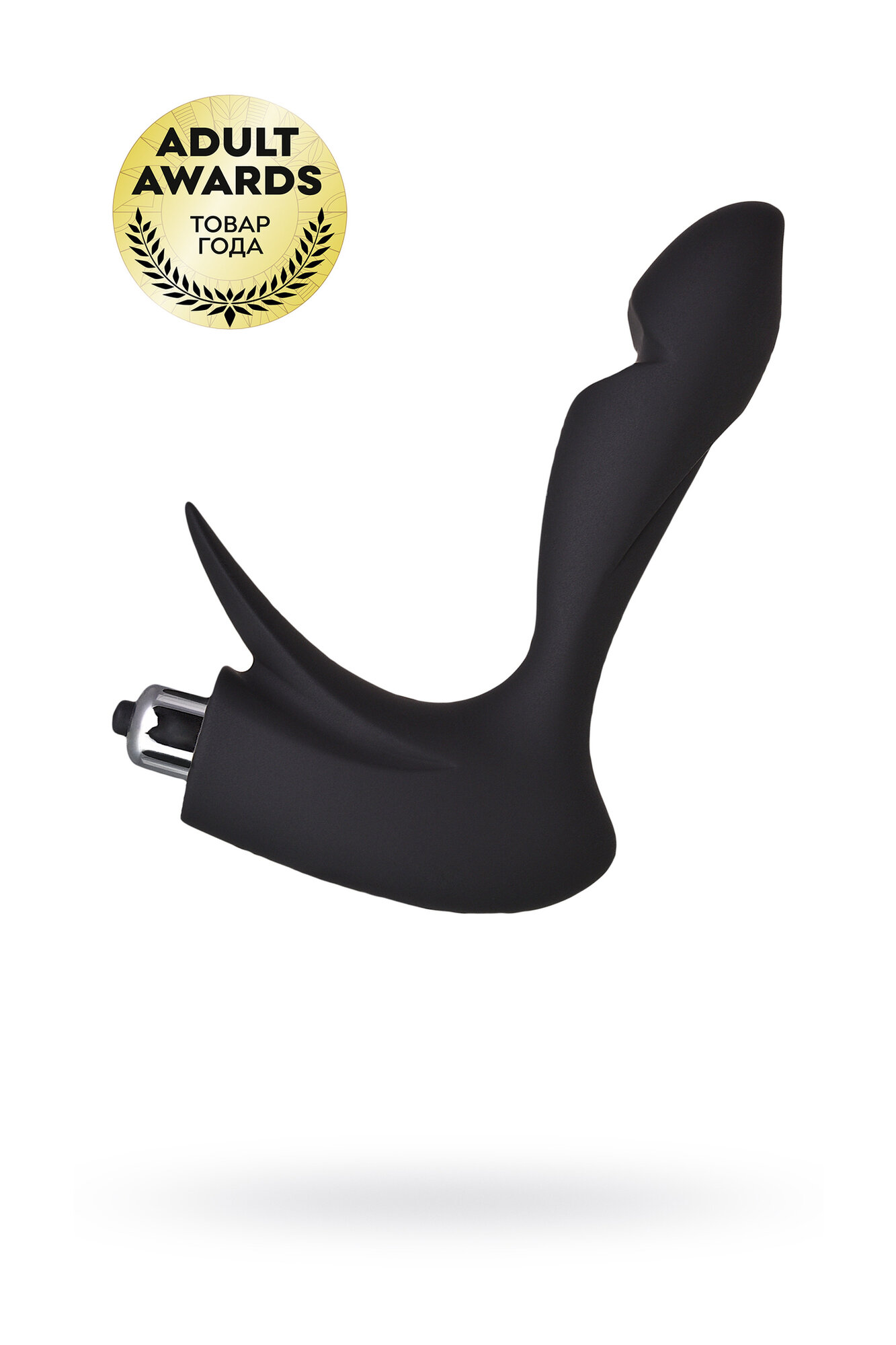 Массажер простаты 'Erotist First', черный, силикон, с вибрацией, для интенсивных оргазмов