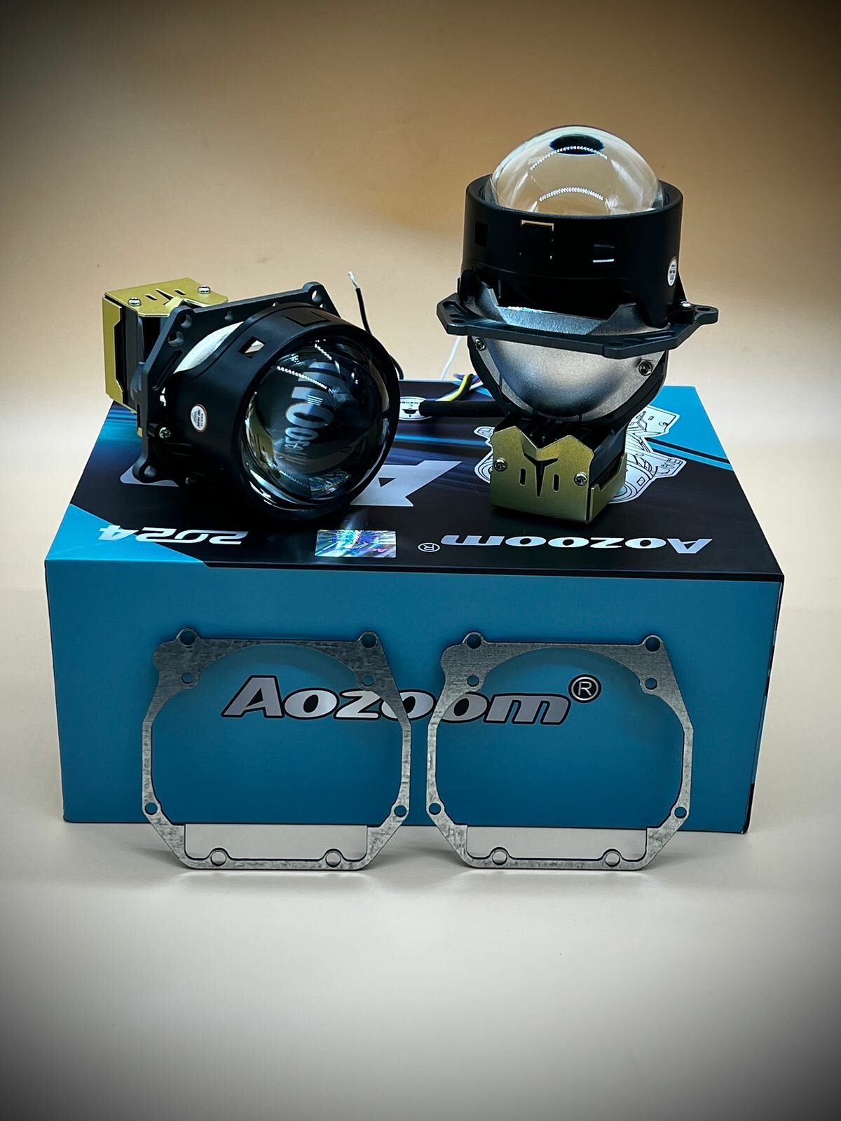 Светодиодные линзы оригинальный Aozoom A20 для Jaguar X-Type 2001-2007 / 5500К, 53Вт / 70 Вт, / Настоящие Билед Biled Аозум на Ягуар Икс-тайп