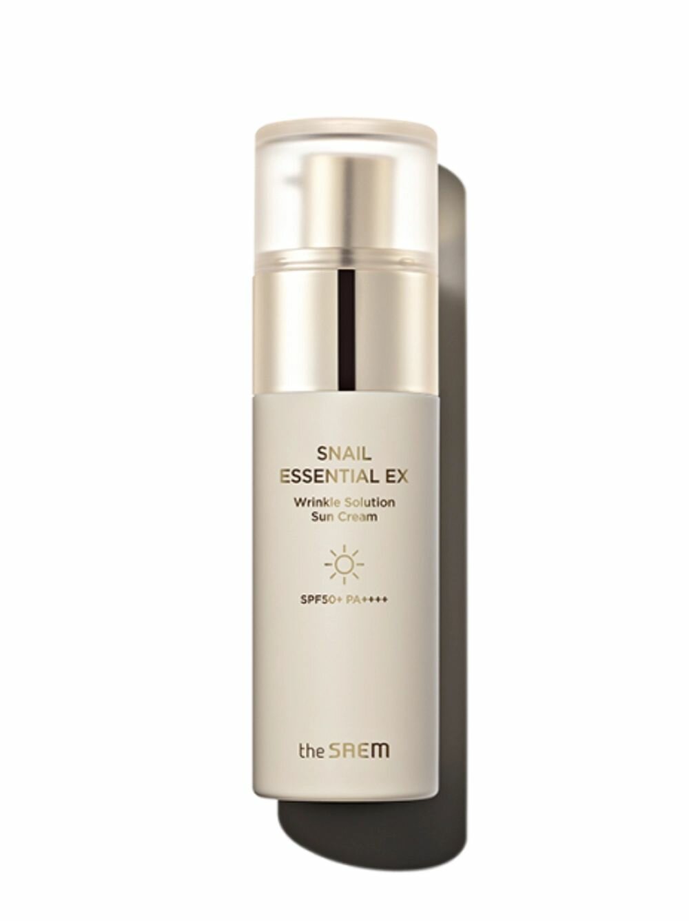 The Saem Крем солнцезащитный для лица с экстрактом улитки Snail Essential EX Wrinkle Solution Sun Cream SPF50+ PA+++, 40 мл