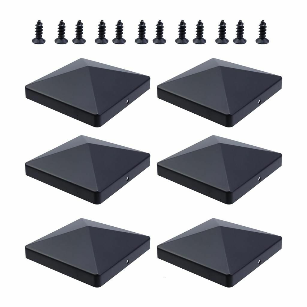 Прочная пластиковая крышка для столба забора устойчивая к погодным условиям для защиты уличных ограждений