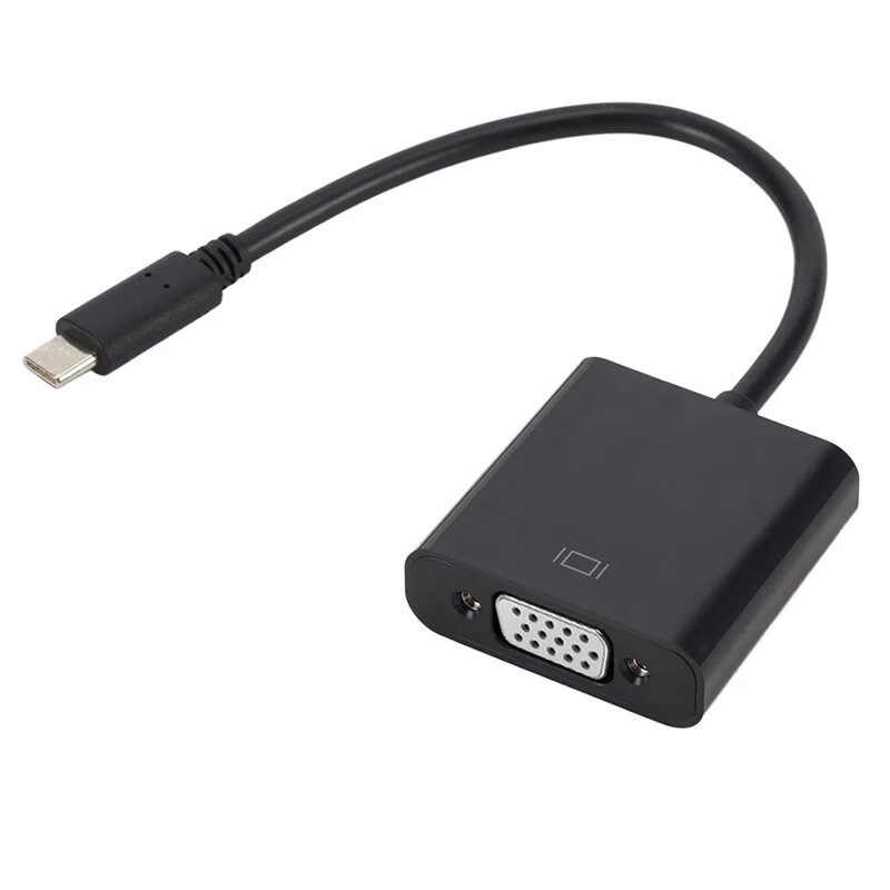 Адаптер USB-C - VGA черный