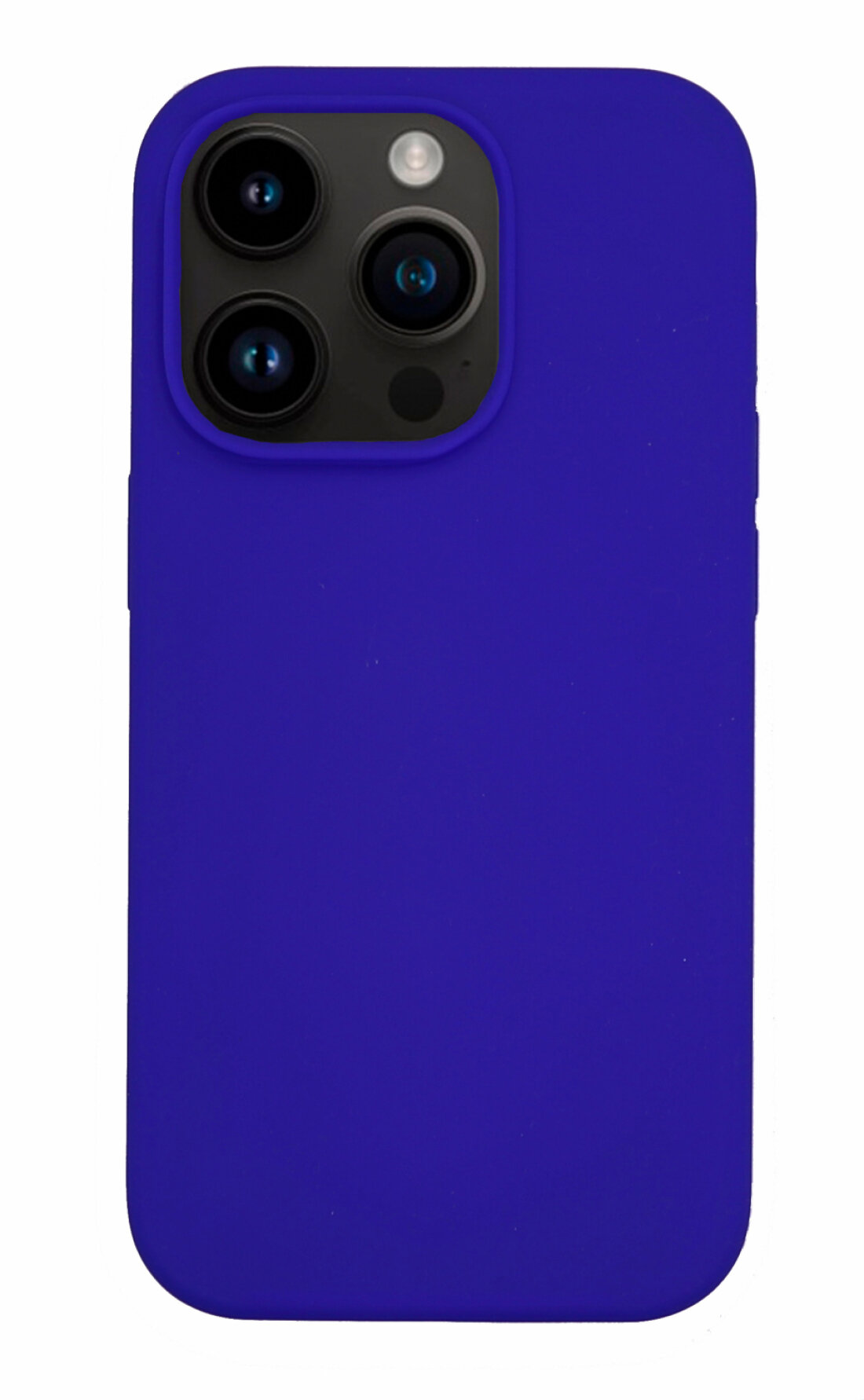 Чехол-накладка для iPhone 14 Pro, Silicon Case, без лого, пурпурно-синий