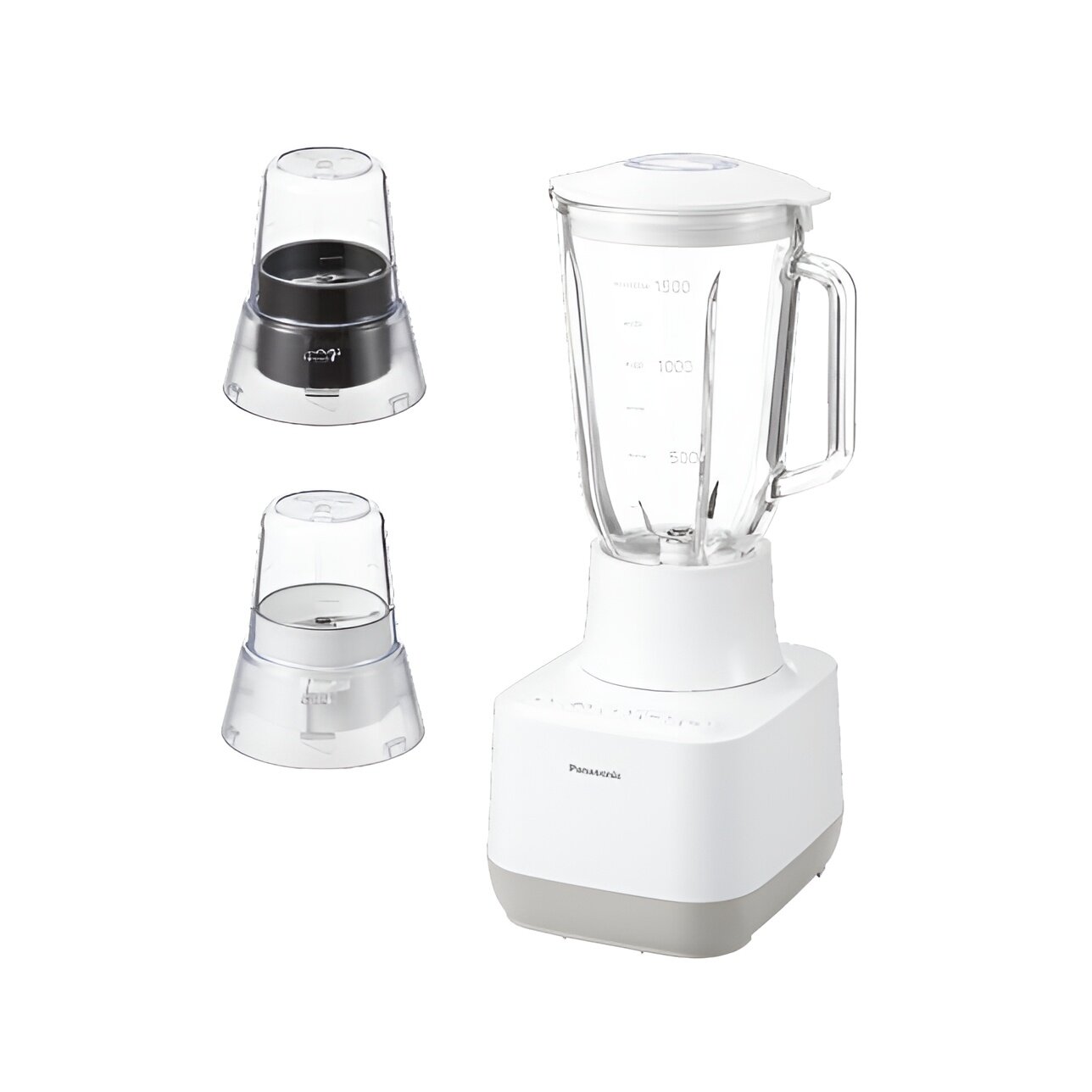 Блендер PANASONIC MX-MG5421, белый/бежевый, 800 Вт, 13000 об/мин