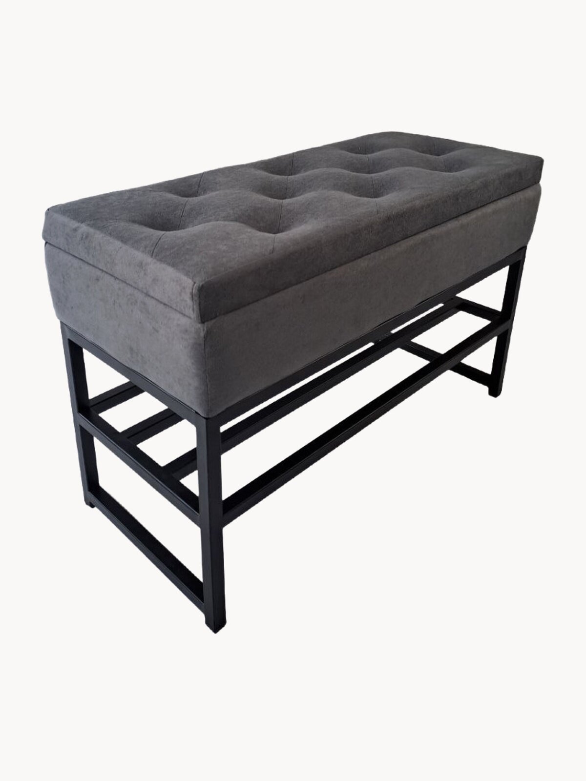 Банкетка в прихожую с ящиком для хранения с сиденьем и полкой для обуви