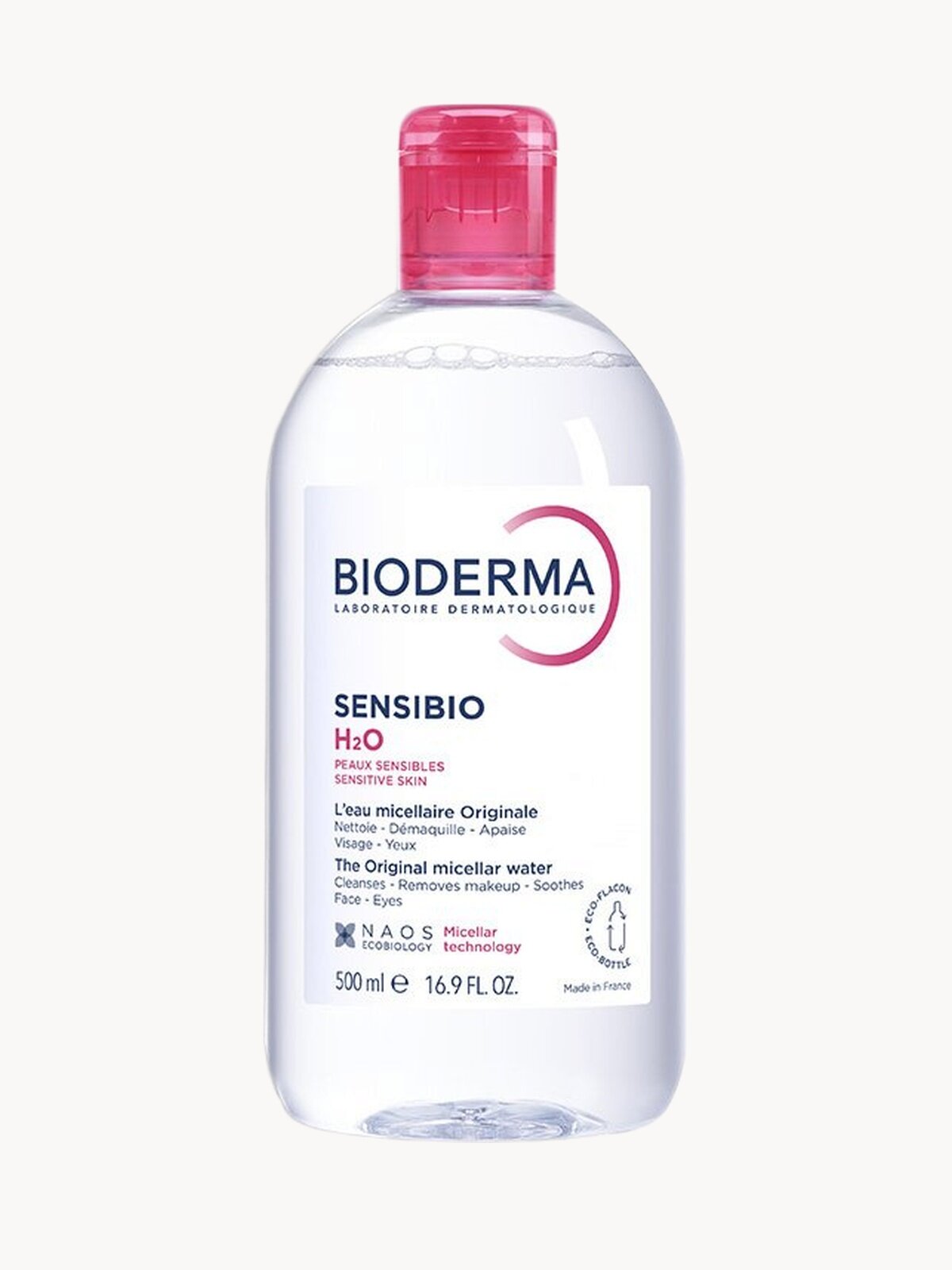 BIODERMA Sensibio H2O Мицеллярная вода для очищения нормальной и чувствительной кожи лица, 250 мл