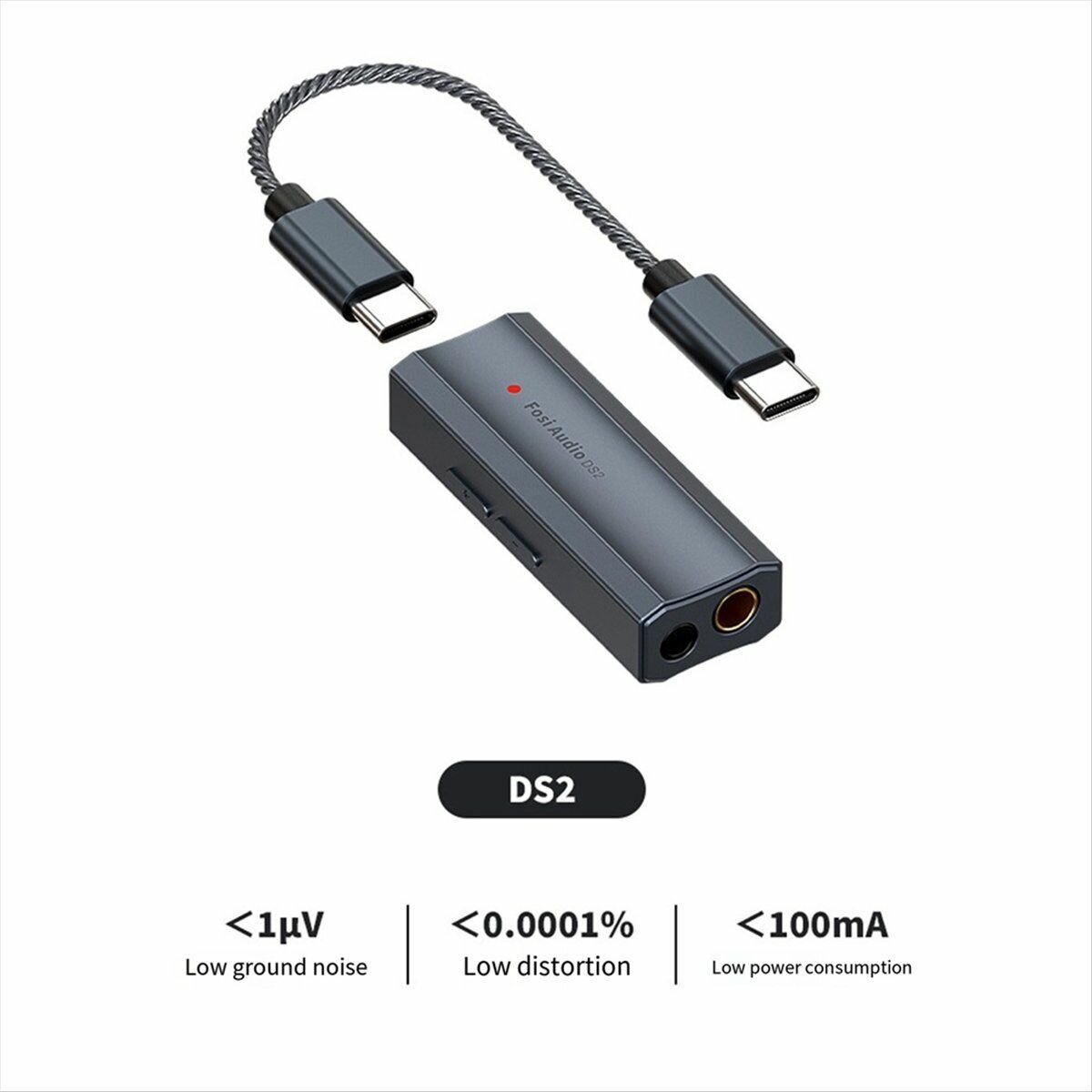 Декодирующий усилитель Fosi Audio DS2 для наушников HIFI для DSD DAC