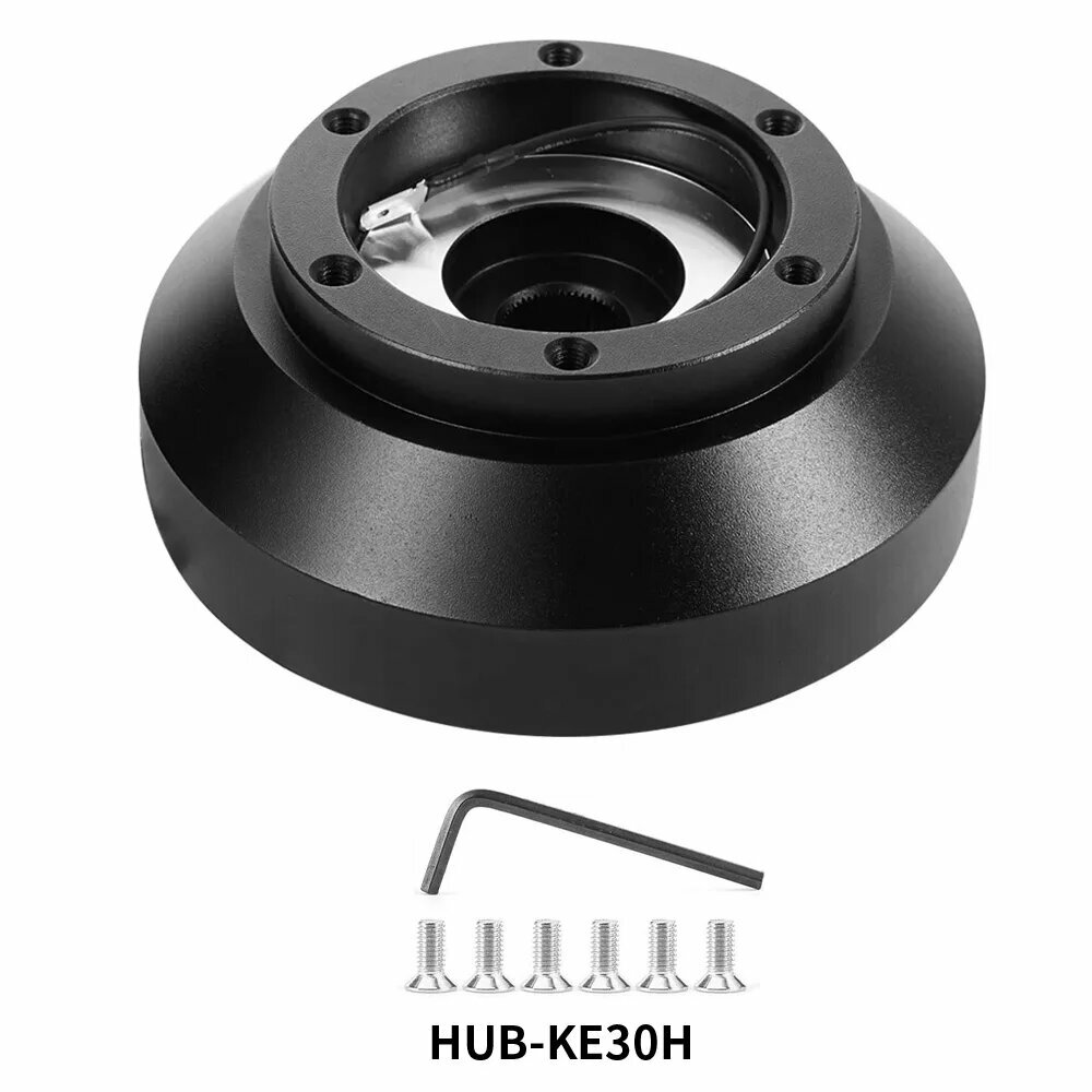 Короткая ступица рулевого колеса с 6 болтами, короткая/тонкая ступица, комплект адаптеров для BMW E30 3-/5-SERIES 318 325 528 M3 M5 84-90 KE30H, KE30H