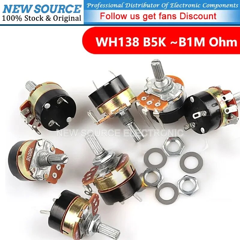 2 шт. потенциометры WH138 10 кОм