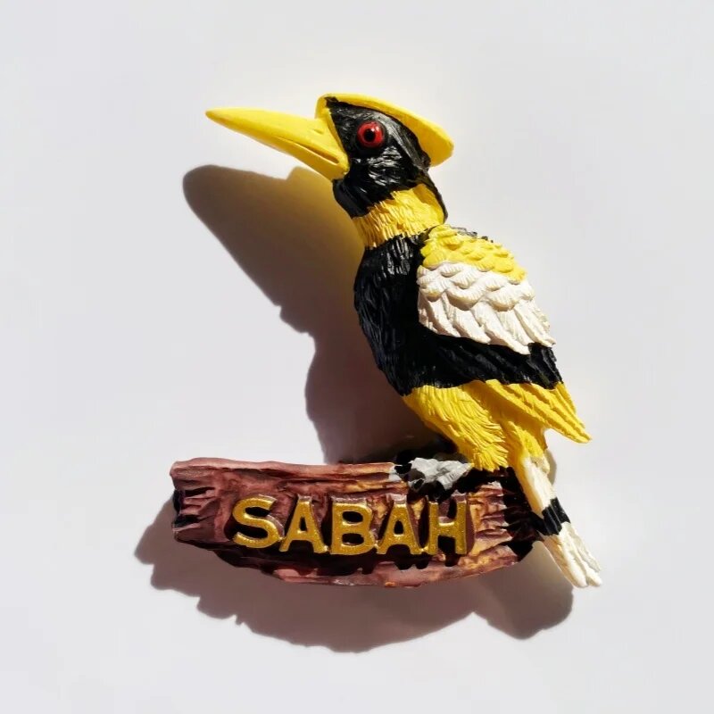 Малайзия, сегмент, рожок, 3D, изделия ручной работы, искусственная роспись, магнитные наклейки на холодильник, туристическое командование