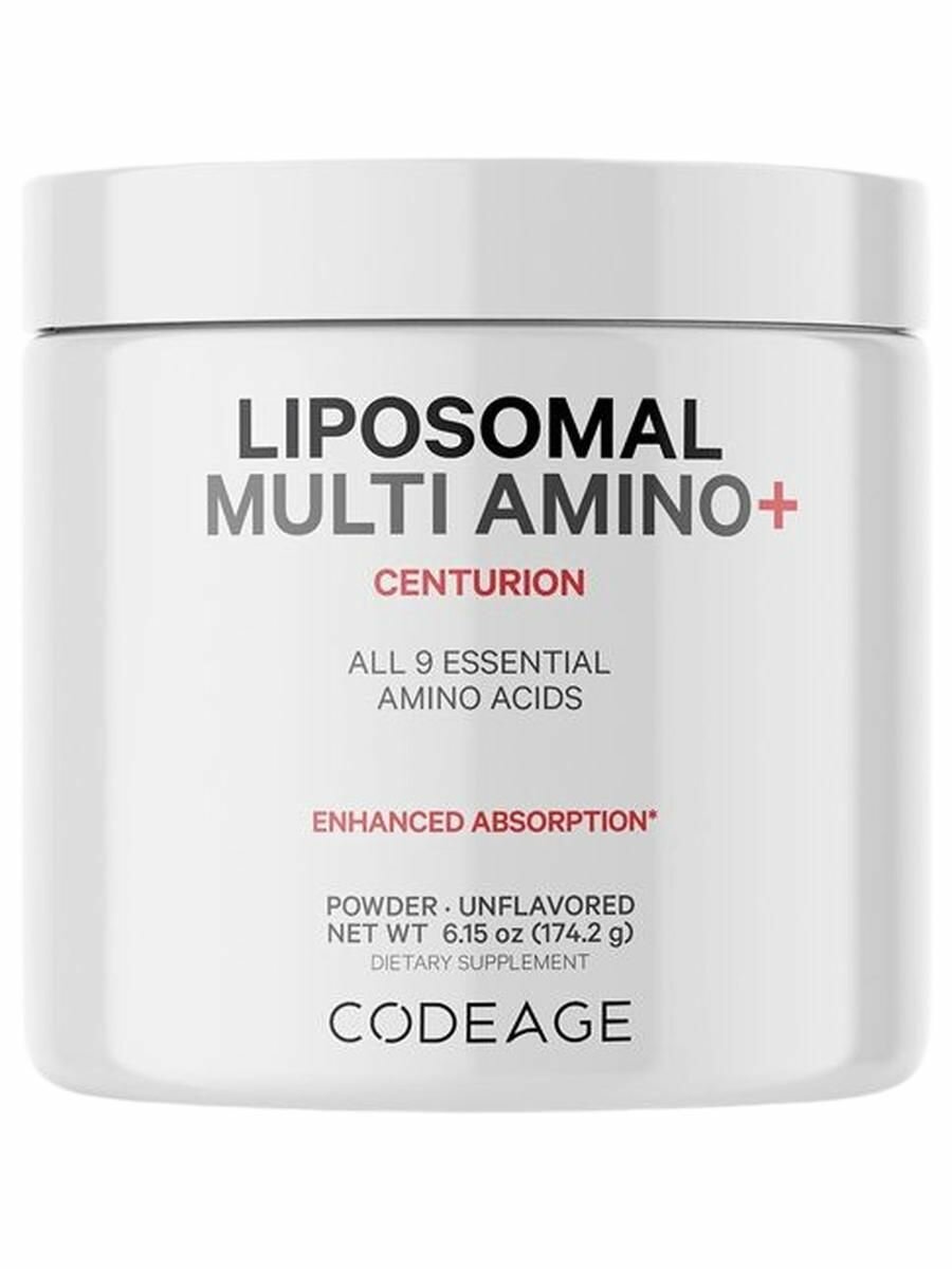 Комплекс аминокислот Codeage BCAA & EAA 240, липосомальный, без вкуса, 220 г