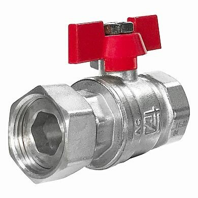 Кран шаровой 3/4" ВВ с накидной гайкой для котлов, STI