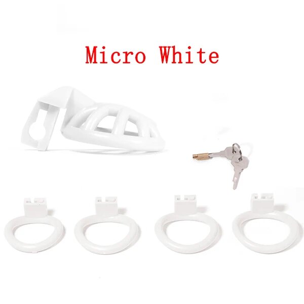 Супер маленькое кольцо для пениса 2023, клетка целомудрия Сисси, устройство целомудрия с micro white