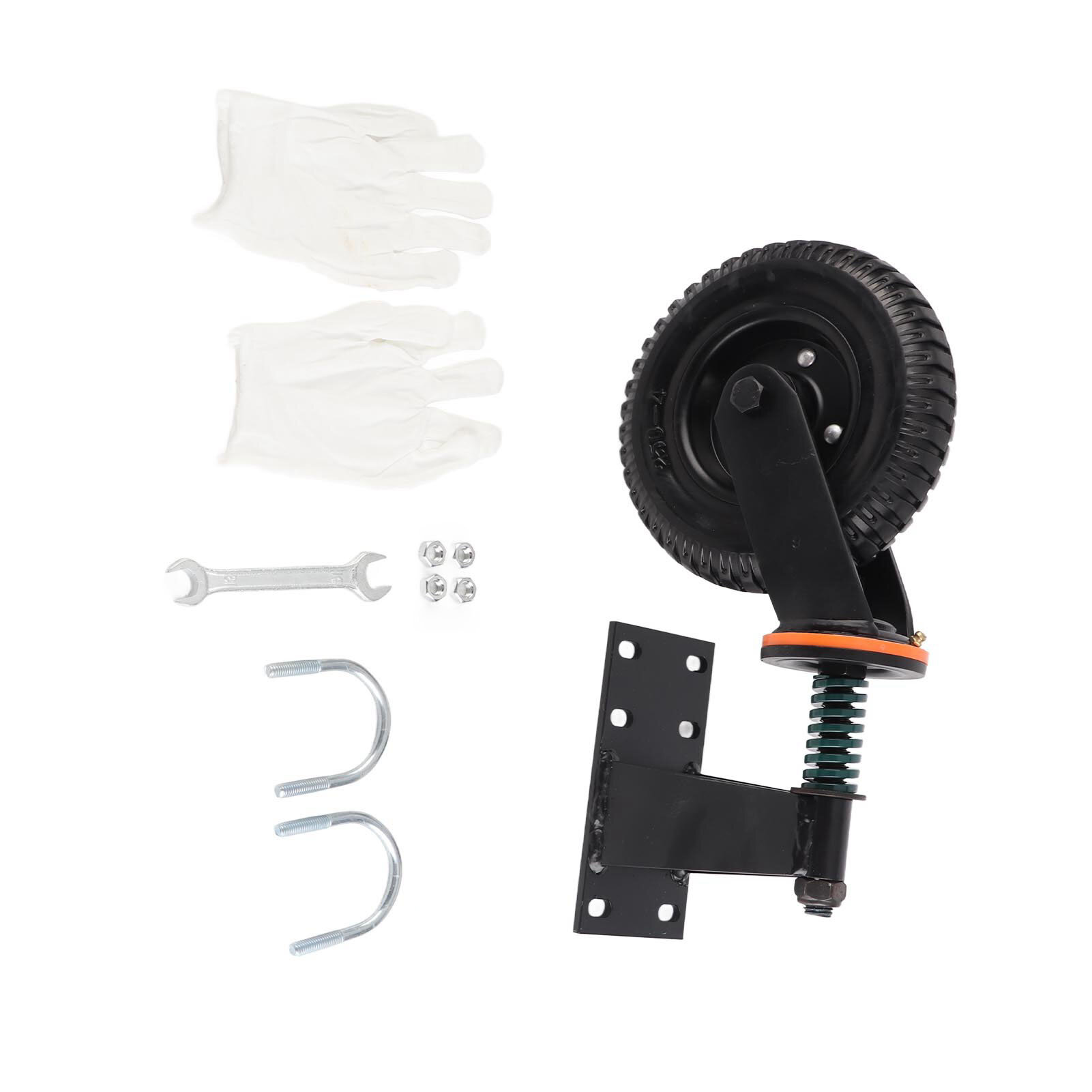 Затворный колесо 8 -дюймовый 600 фунт грузоподъемность высокая углеродистая сталь и резиновое загипе заглу