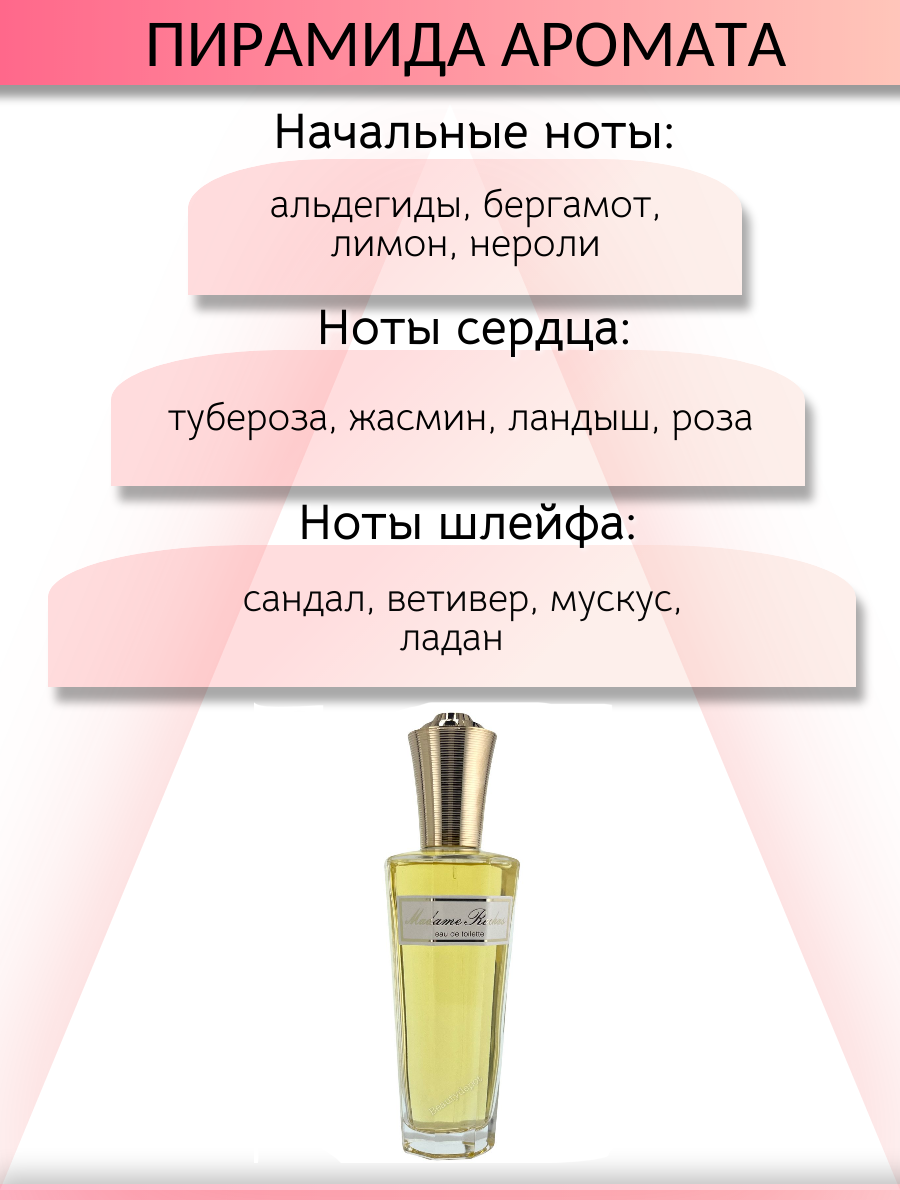 Rochas Madame Rochas Туалетная вода Женская 100мл цветочно-древесный аромат