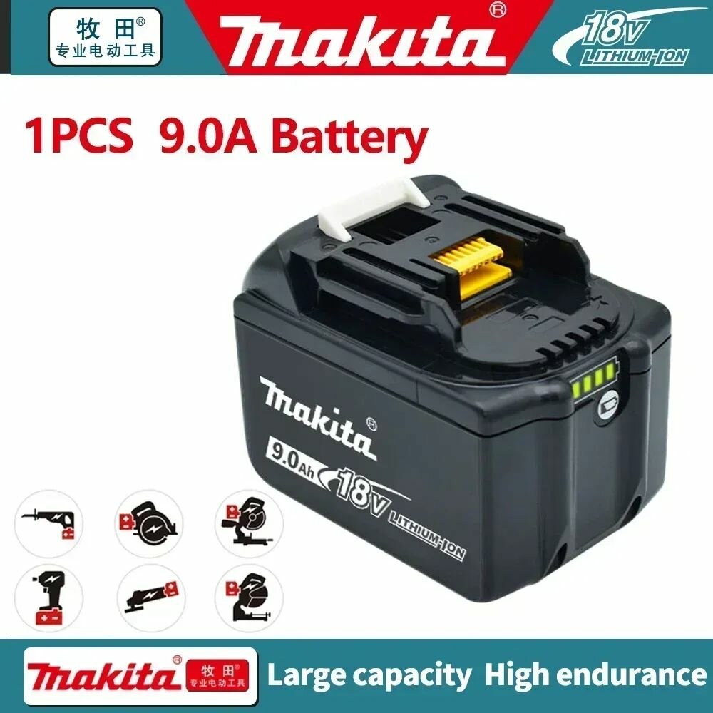 Батарея Makita 18V 5.0A/6.0Ah/9.0Ah BL1860, перезарядная батарея 18V, аккумулятор для электрического инструмента Makita BL1815 BL1860 BL1850