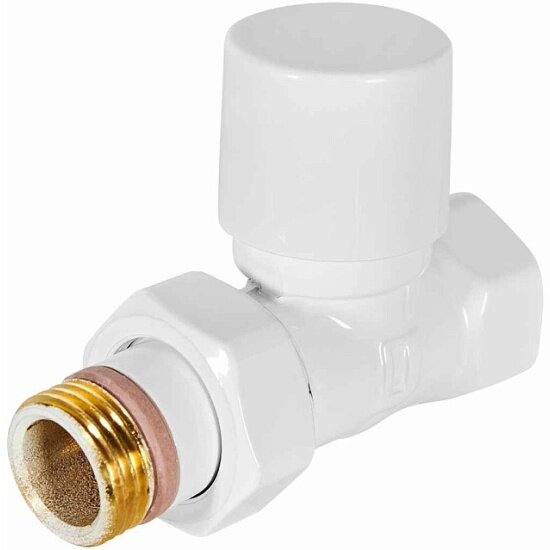 Клапан Stout запорно-балансировочный Design белый, прямой 1/2