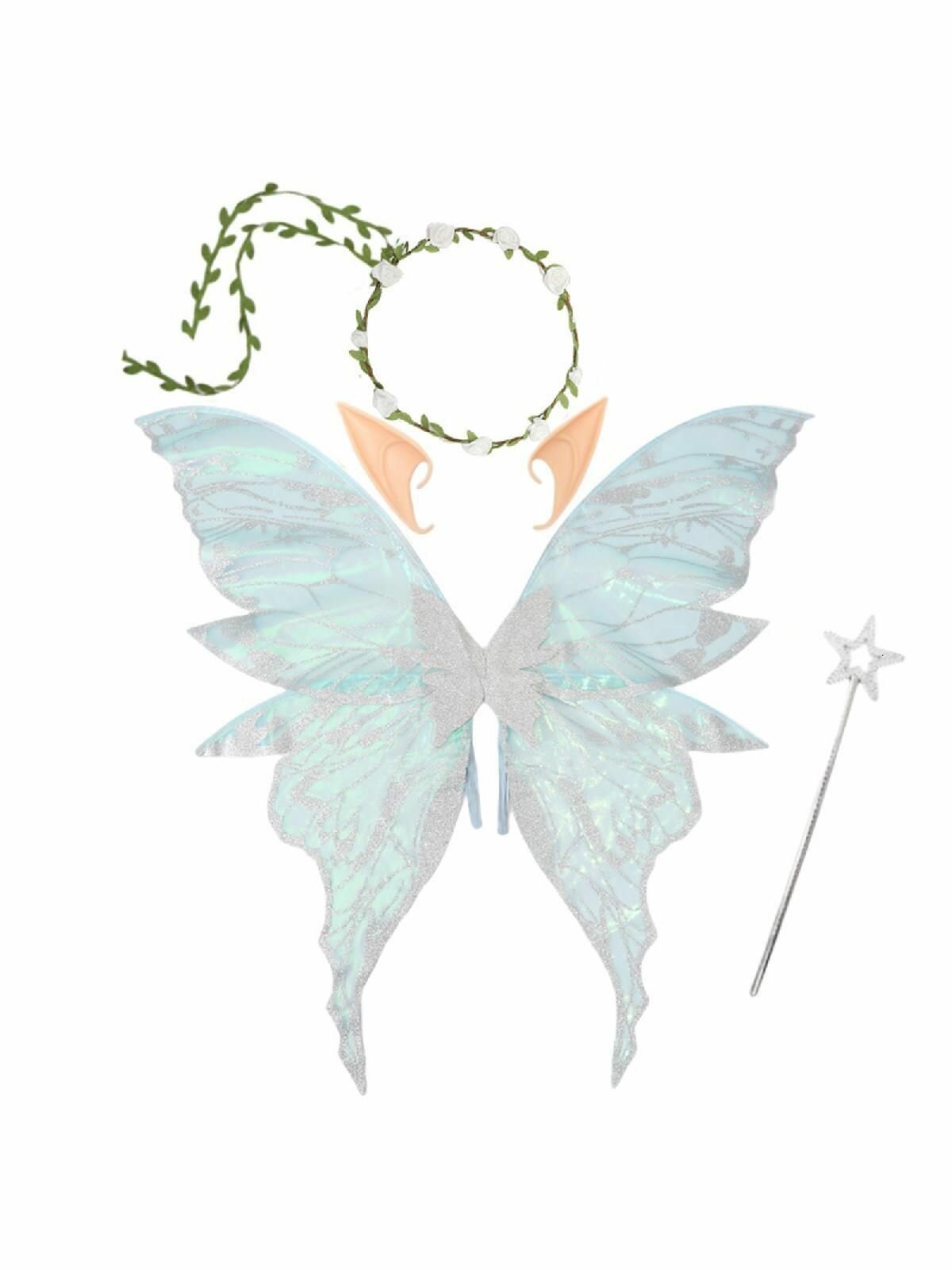 Костюм феи с крыльями, Серебряный Сервиз