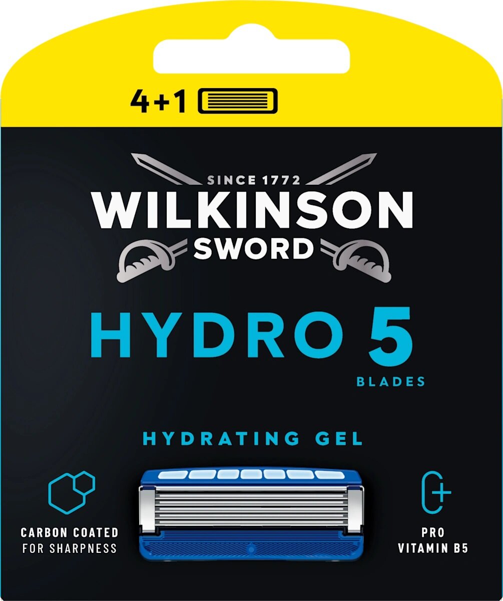 Wilkinson Sword Hydro 5 Carbon / Сменные кассеты для бритв Гидро, 5 шт.