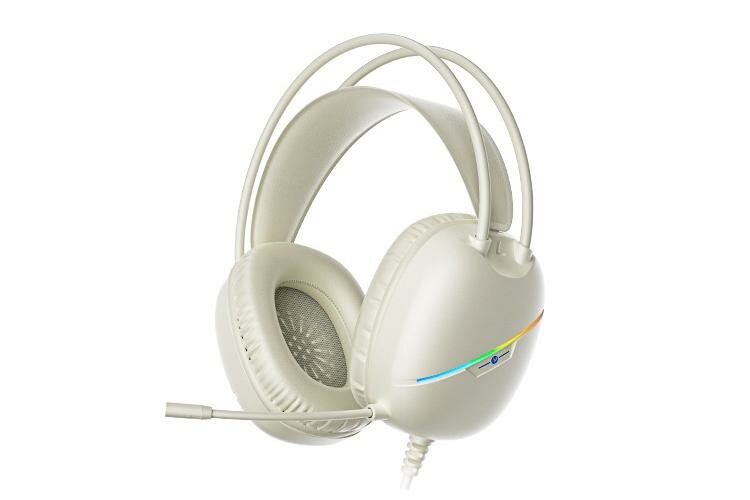 Гарнитура проводная HP Cloud White, стерео, RGB звуковые эффекты