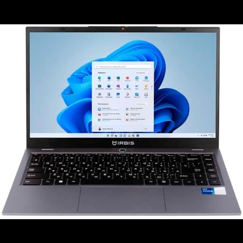 Ноутбук IRBIS 14NBP3003P Grey 14" FHD i5-1240P/16GB/512GB/W11Pro 3y warranty, Metal case