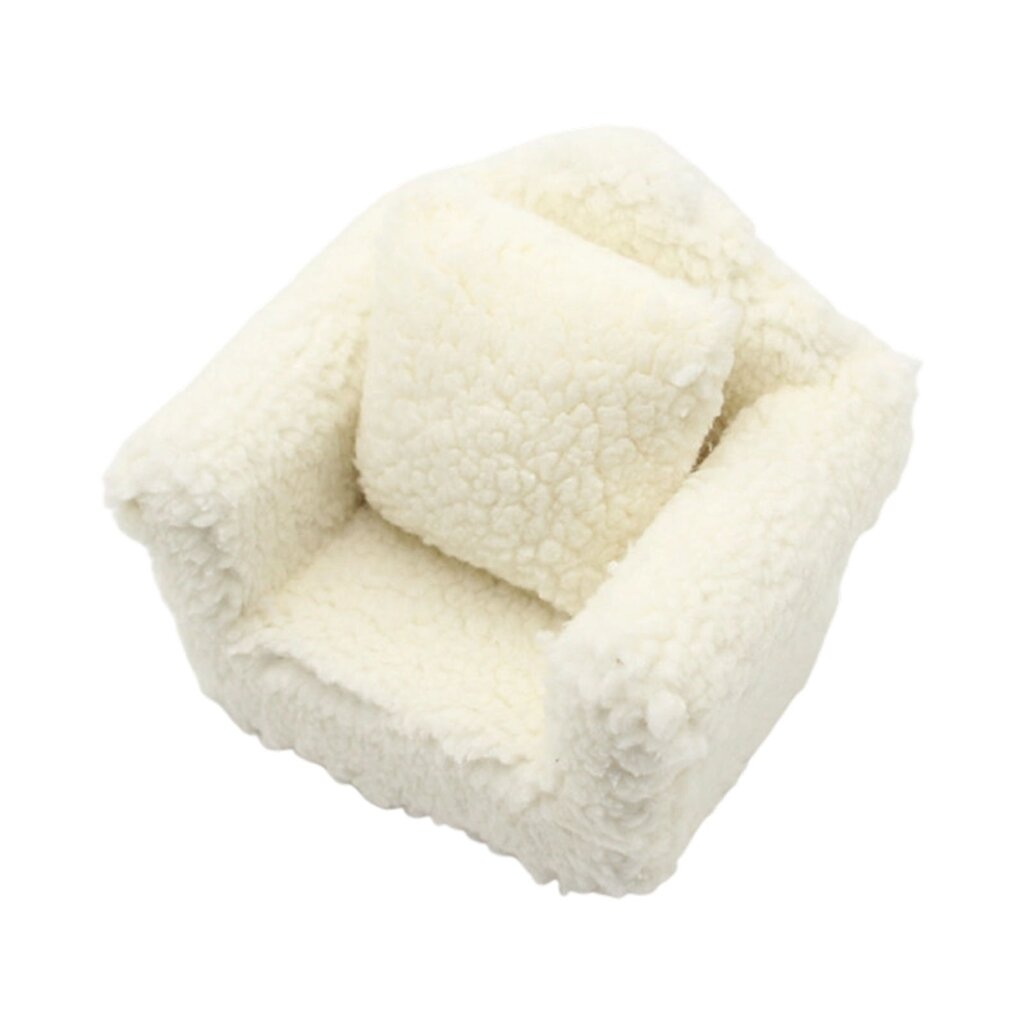 Мягкое миниатюрное кресло для кукол, аксессуар для кукольного домика OB11