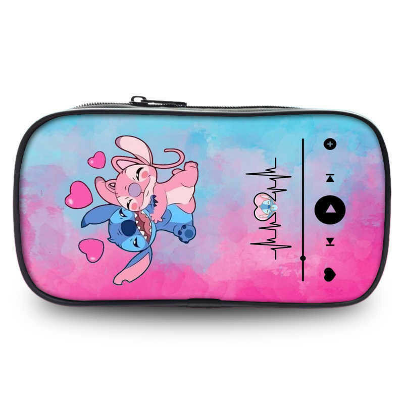 Пенал для студентов односекционный милый прочный мультяшный organizer размер 14