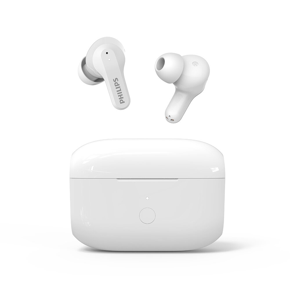 Беспроводные наушники PHILIPS TAT3256 с активным шумоподавлением, белые, Bluetooth, высокая влагозащ