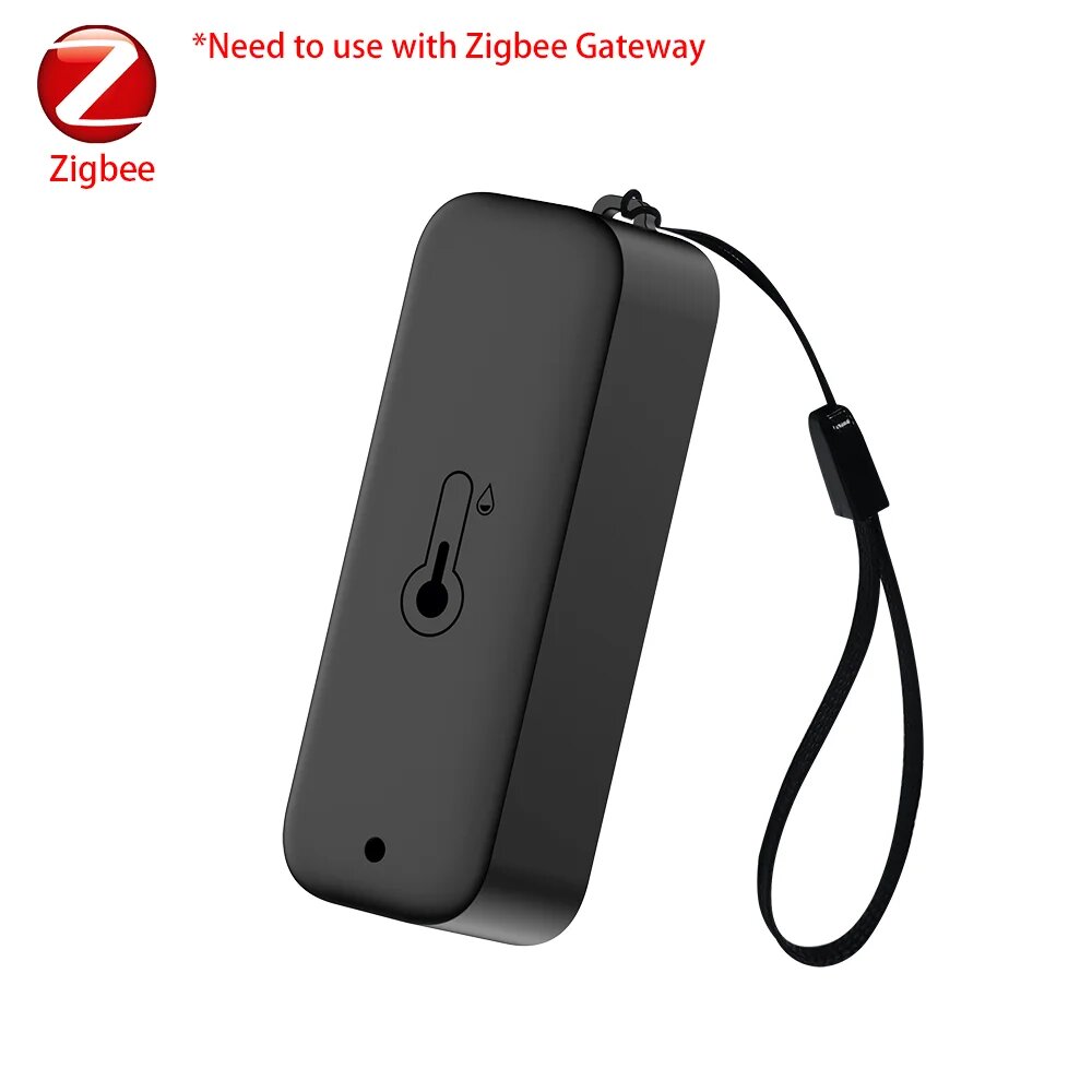 Tuya Zigbee датчик температуры и влажности Black Version