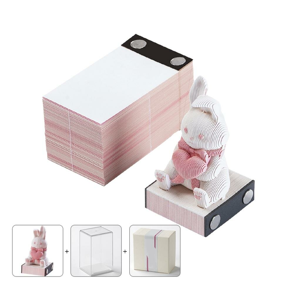 Уникальный 3 d календарь для заметок, Кролик