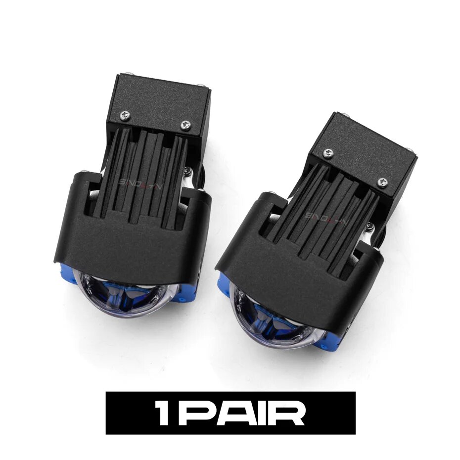 Sinolyn мини-проектор би-LED синий, 1.8", H7/H4/9005/9006, 2шт