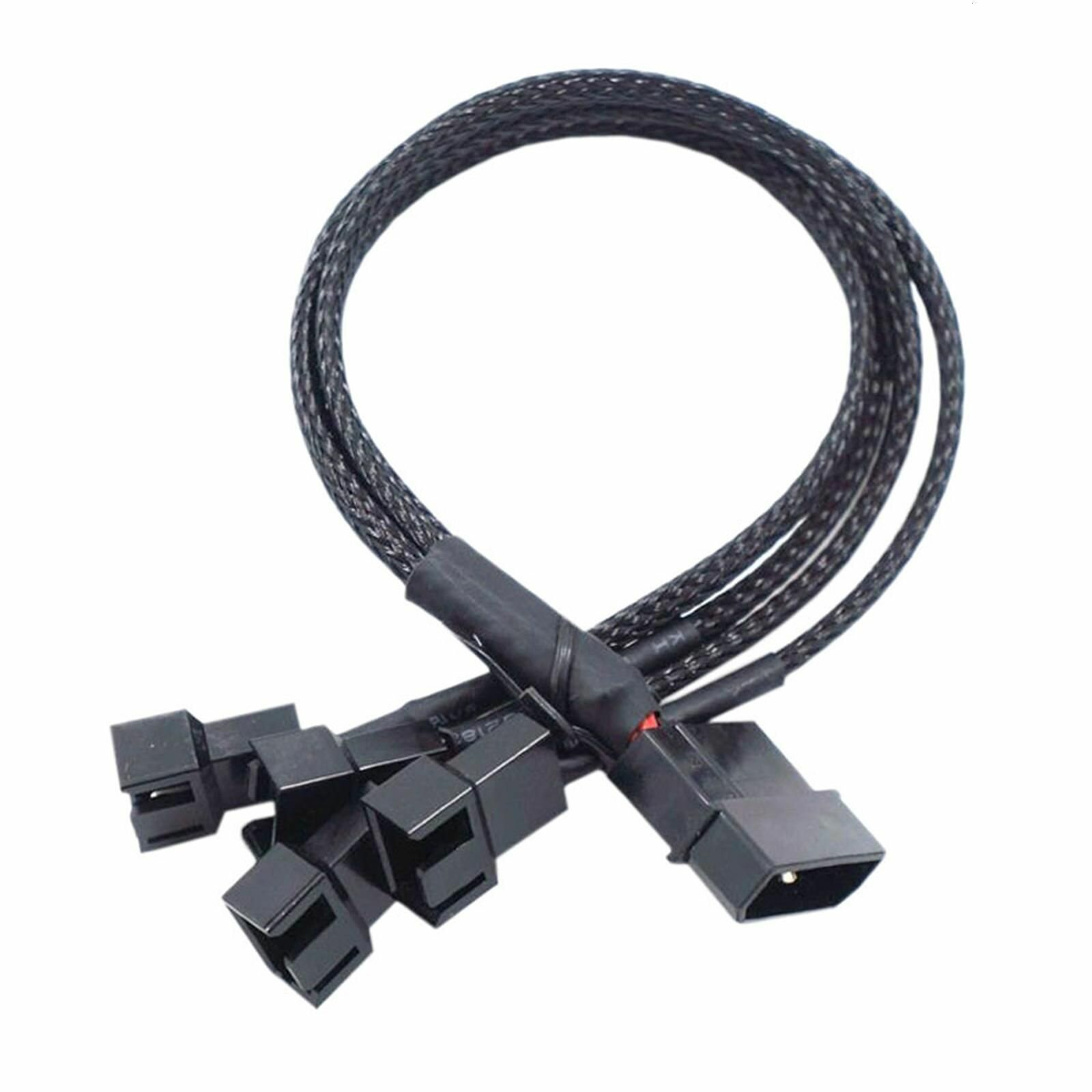 4-контактный IDE Molex - 4x 3/4-pin разветвитель для вентиляторов