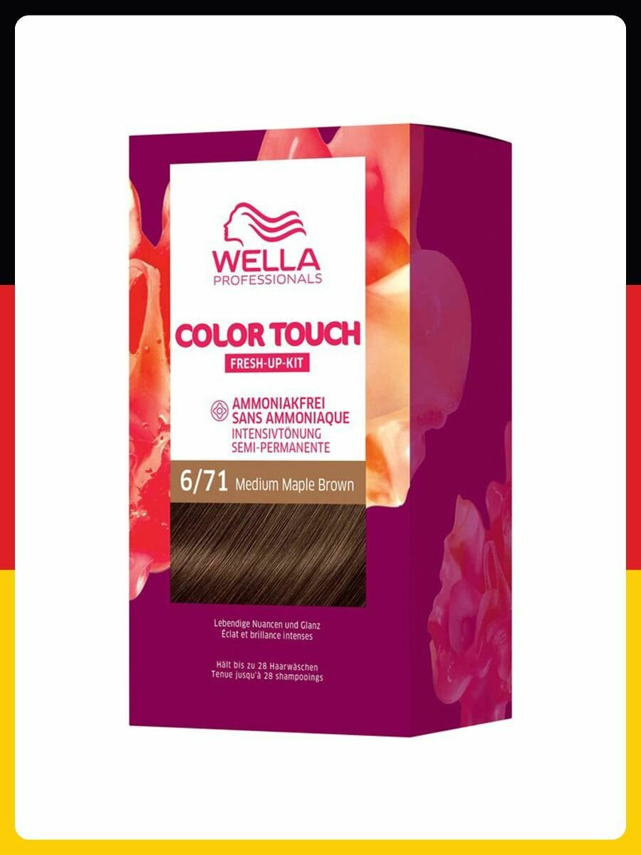 Краска для волос Color Touch Fresh-Up 6/71, тёмно-русый, коричнево-пепельный