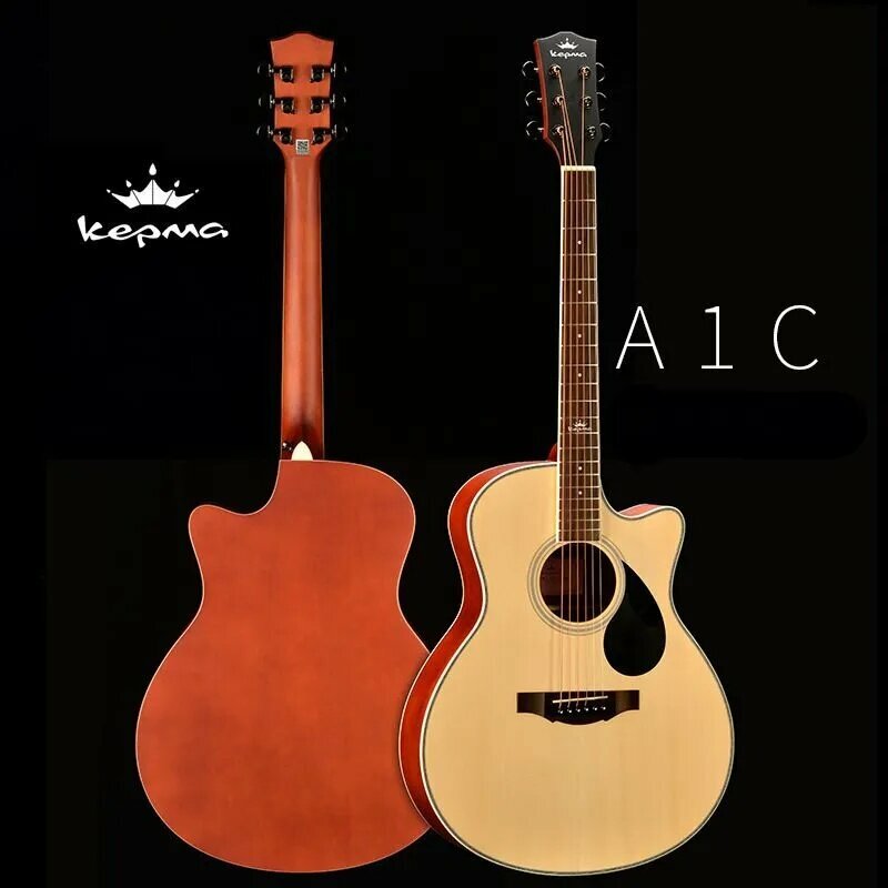 Kepma Акустическая гитара A1C A 6-струнная, корпус Ель 4/4
