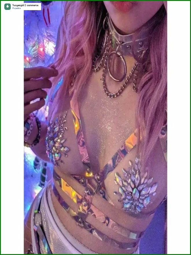 Пара сексуальных наклеек на грудь