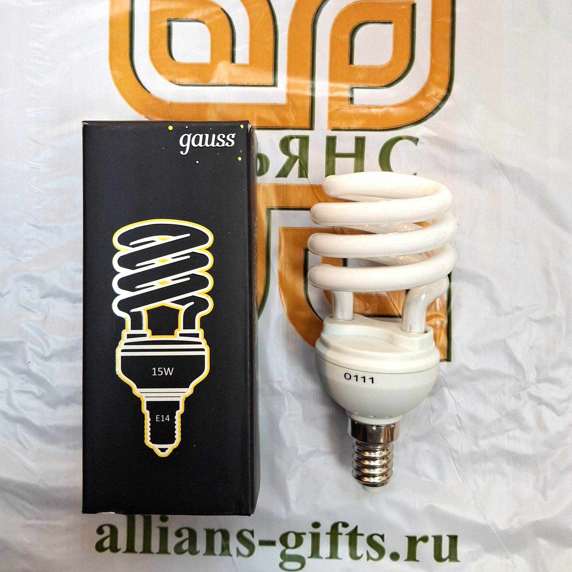 Лампа энергосберегающая Gauss spiral 15W 2700K E14 171115 (10 штук)