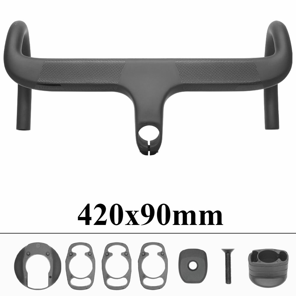Vitchey полностью карбоновый шоссейный велосипед интегрирован руль. Внутренняя проводка руля. Оснащен прокладкой и диаметром 28,6 мм