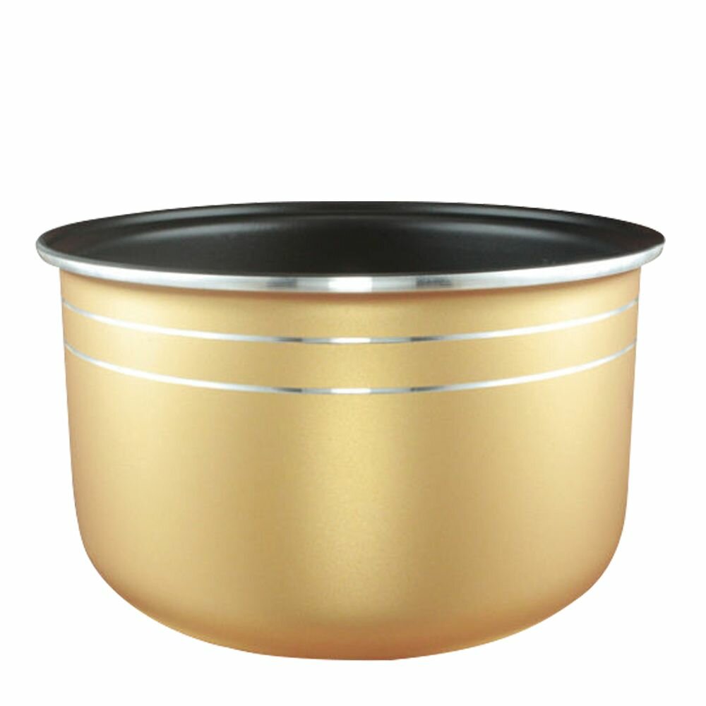 Поддон для рисоварки из алюминиевого сплава с гладким неприлипающим покрытием золотого цвета, замена запчастей, размеры: 18.5*10.8см (2L), 21*11см (3L), 23.7*12.9см (4L), 23.7*14.5см (5L)