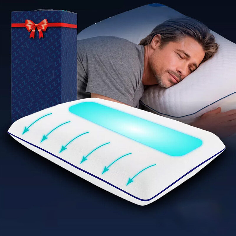 Подушка ортопедическая MemorySleep Classic, с эффектом памяти, 60x40x8 см