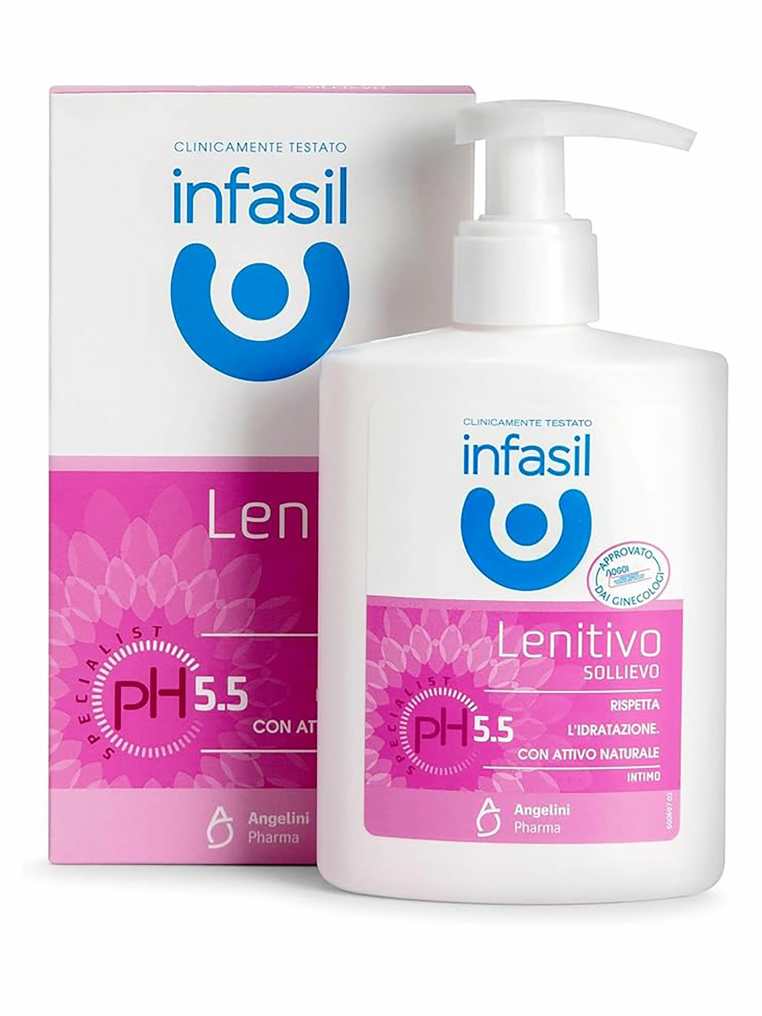 Средство для интимной гигиены Infasil Intimo Lenitivo Успокаивающее pH 5.5, 200 мл