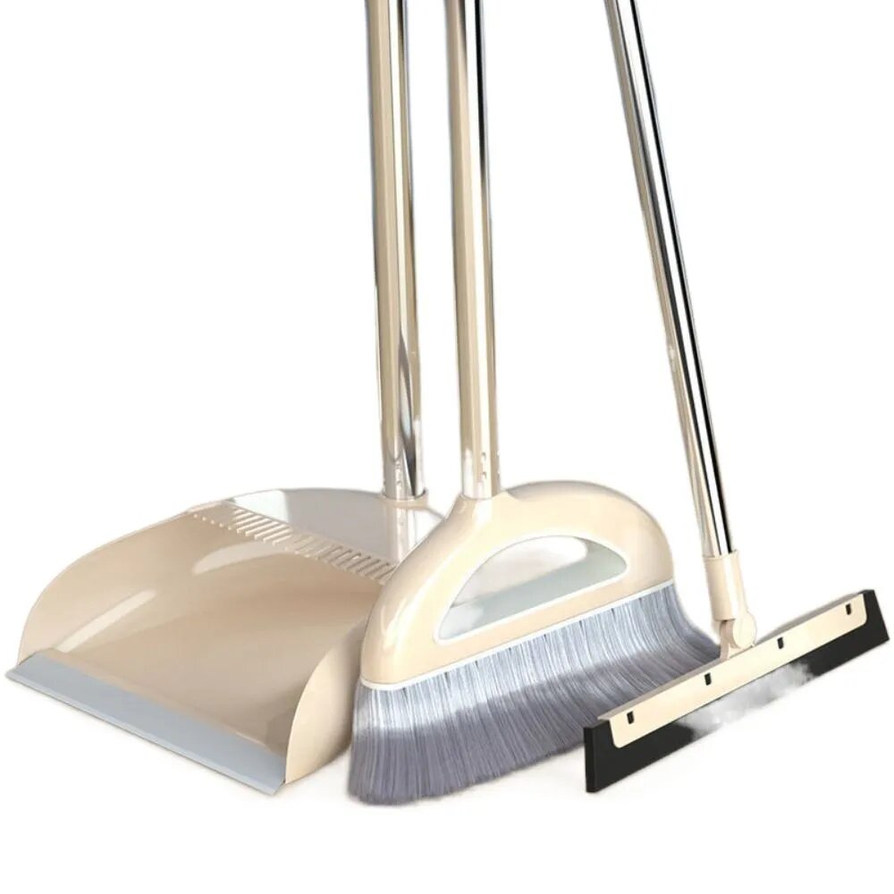 Метла С Длинной Ручкой И Мягкими Щетинками, Подходит Для Чистки Пола, 1 Шт