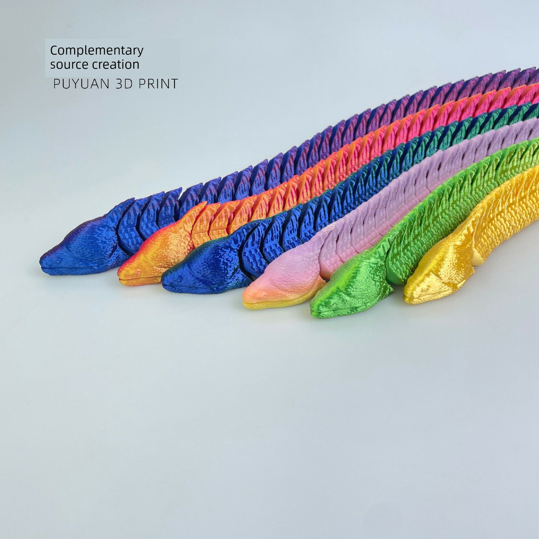 3D-печатная реалистичная модель электрического угря с подвижными суставами, игрушка, украшение, декор, реквизит для